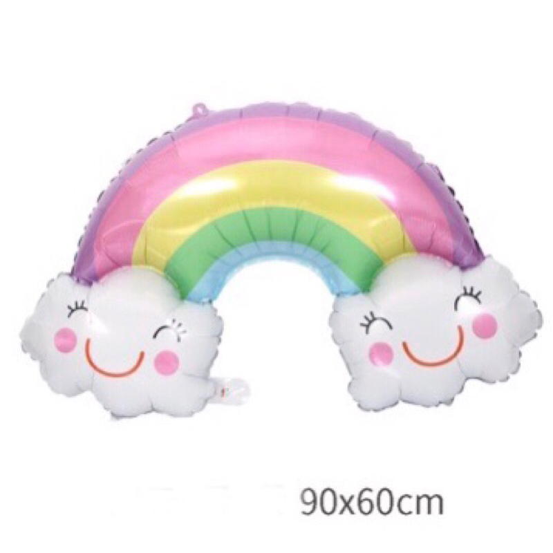 Jual Balon foil rainbow / balon pelangi / balon awan | Shopee Indonesia