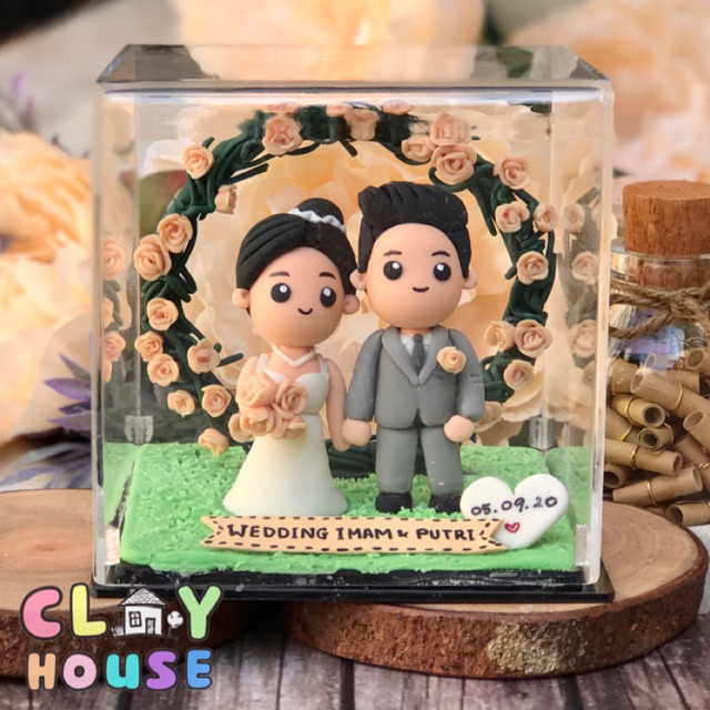Jual Custom clay in acrylic box (hadiah unik) COUPLE | Shopee Indonesia