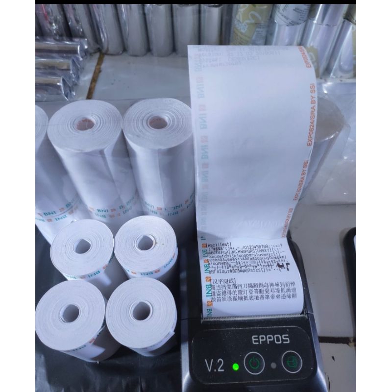 Jual Kertas struk edc logo bank BNI ukuran 58x40 full | Shopee Indonesia