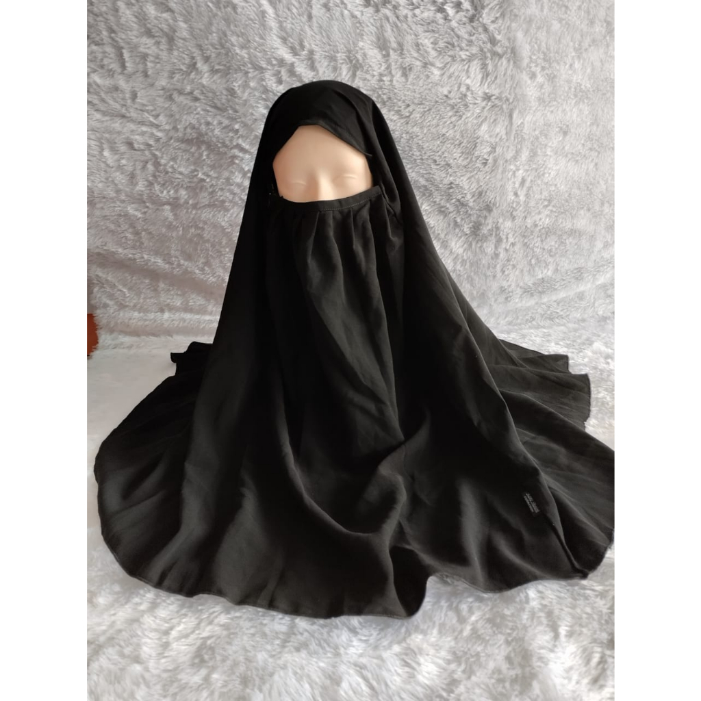Jual CADAR RIT HITAM/NIQAB RIT HITAM BANI SHOLEH COLECTION | Shopee ...