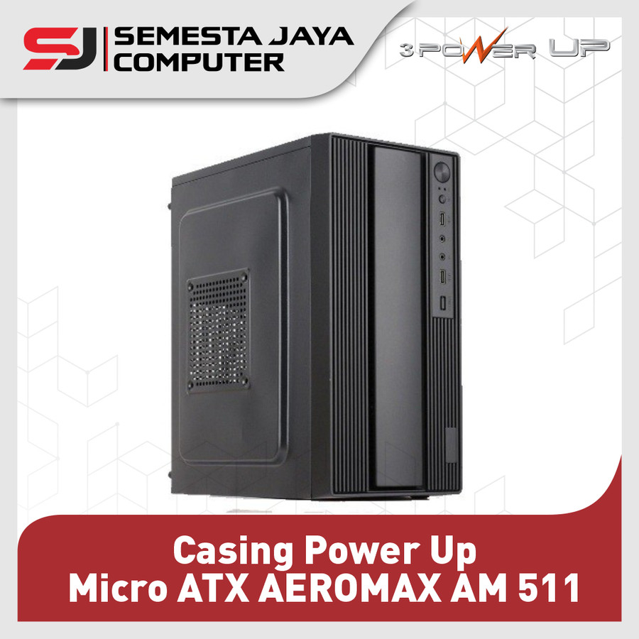 Jual Casing Power Up Micro ATX AEROMAX AM 511 / AM 510 With PSU 500W | Shopee Indonesia