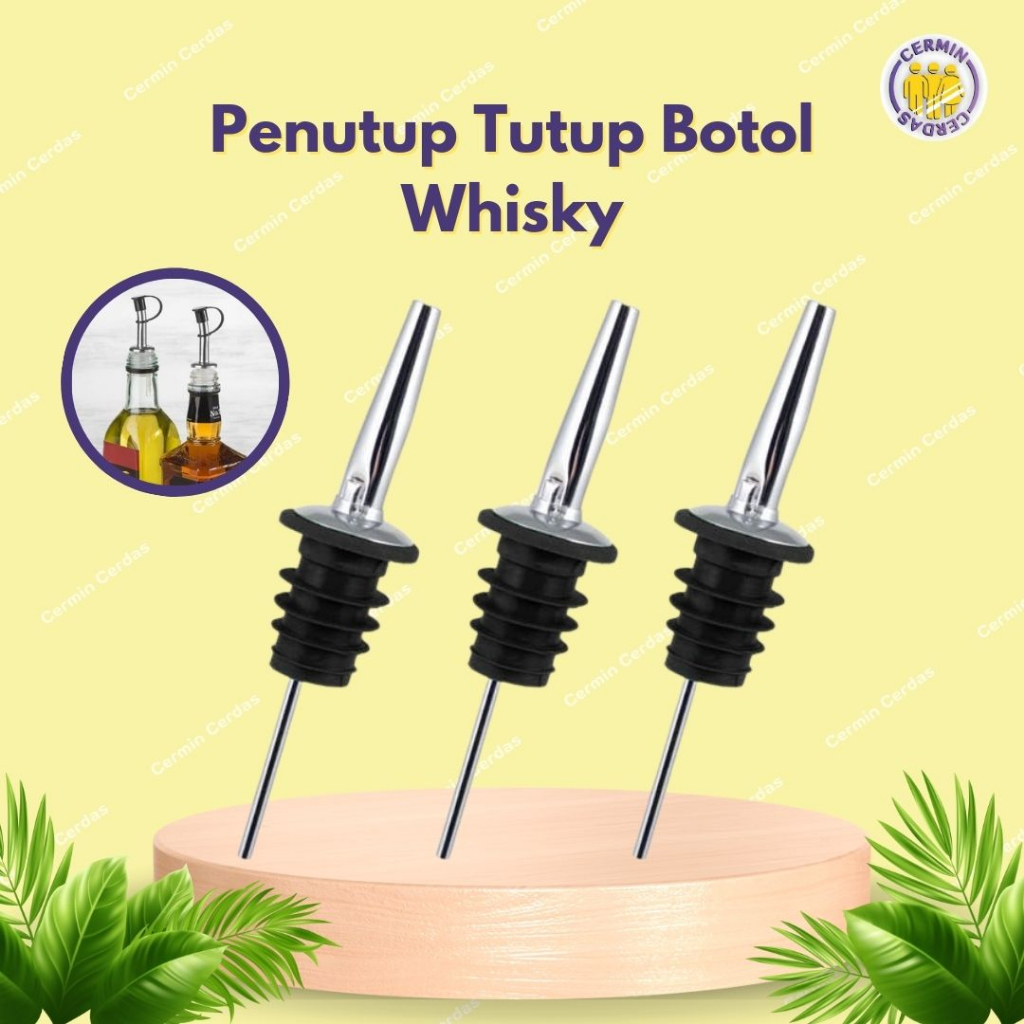 Jual Penutup Tutup Botol Whisky Bottle Pourer Stainless Wine Pourer ...