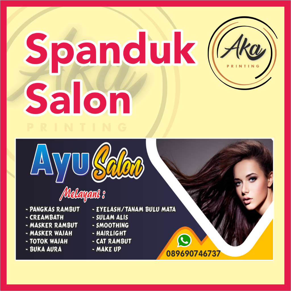 Jual AKA PRINTING/cetak spanduk dan banner/salon/eyelash/kecantikan ...