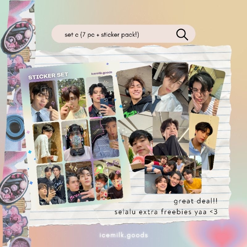 Jual FANMADE PC STICKER SET Power Rangers GMMTV Boys Photocard Joong ...