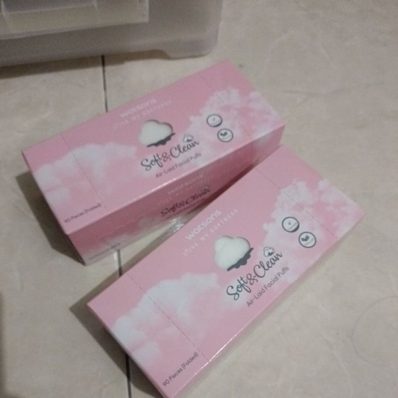 Jual Kapas Facial Puffs WATSON | Shopee Indonesia