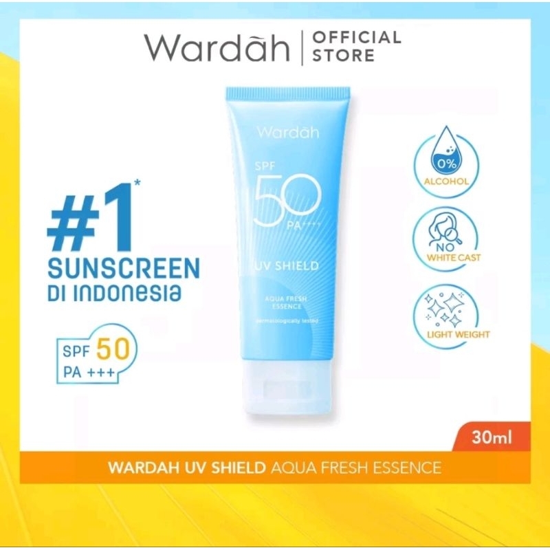 Jual Wardah Biru UV Shield sunscreen SPF 50 PA++++ 30ml | Shopee Indonesia