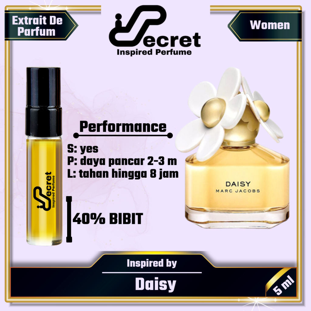 Jual Secret Inspired Perfume by DAISY | Extrait De Parfum | Shopee ...