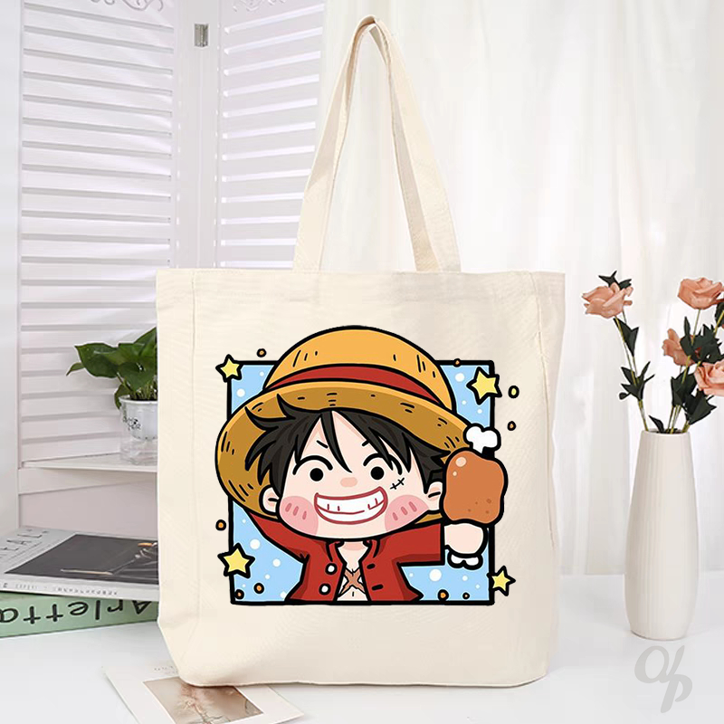 Jual Tote Bag Kanvas Motif Anime One Piece / totebag tas belanja ...
