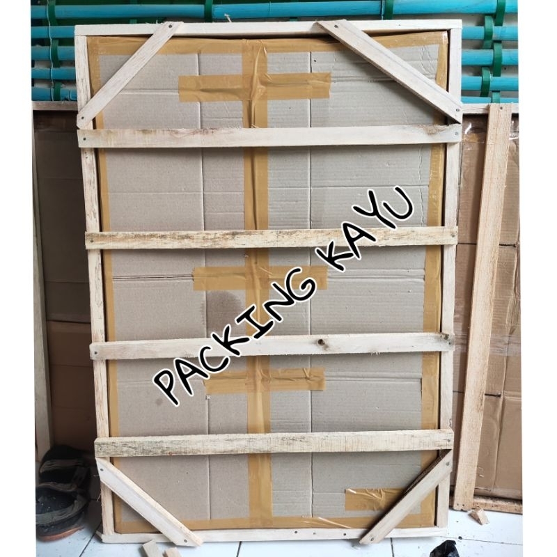 Jual tambahan packing kayu untuk lukisan semua ukuran | Shopee Indonesia