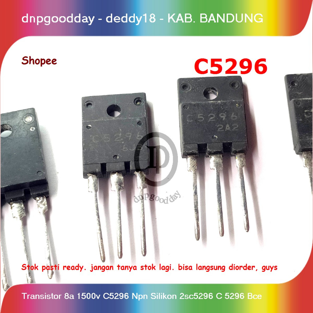 Jual Transistor 8a 1500v C5296 Npn Silikon 2sc5296 C 5296 Bce | Shopee Indonesia