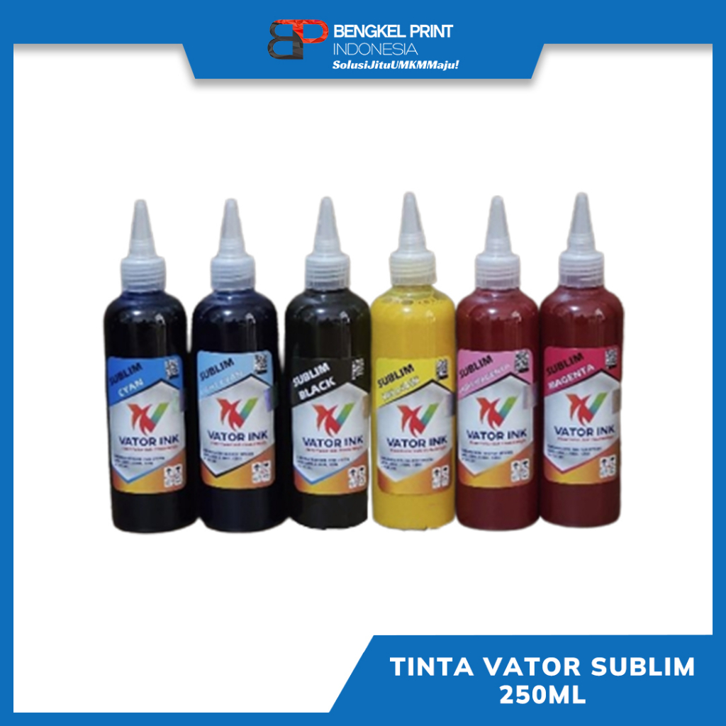 Jual TINTA SUBLIM VATOR INK 250ml SUBLIMATION | SABLON KAOS | SABLON ...