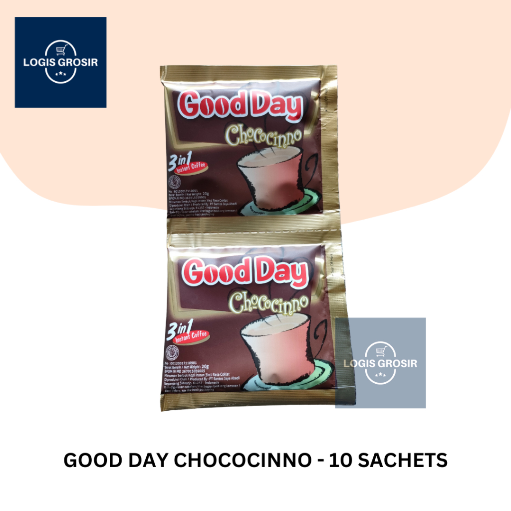 Jual Good Day Chococinno Renceng 10 Sachet Saset Pcs Goodday Grosir ...