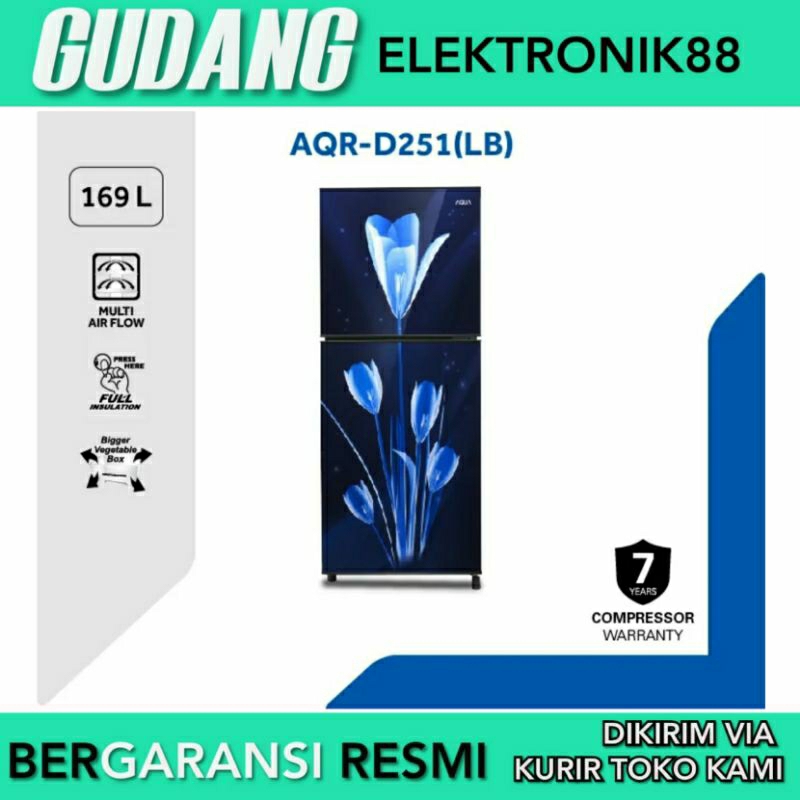 Jual Kulkas AQUA 2 Pintu AQR-D251 Lemari Es 169Liter | Shopee Indonesia