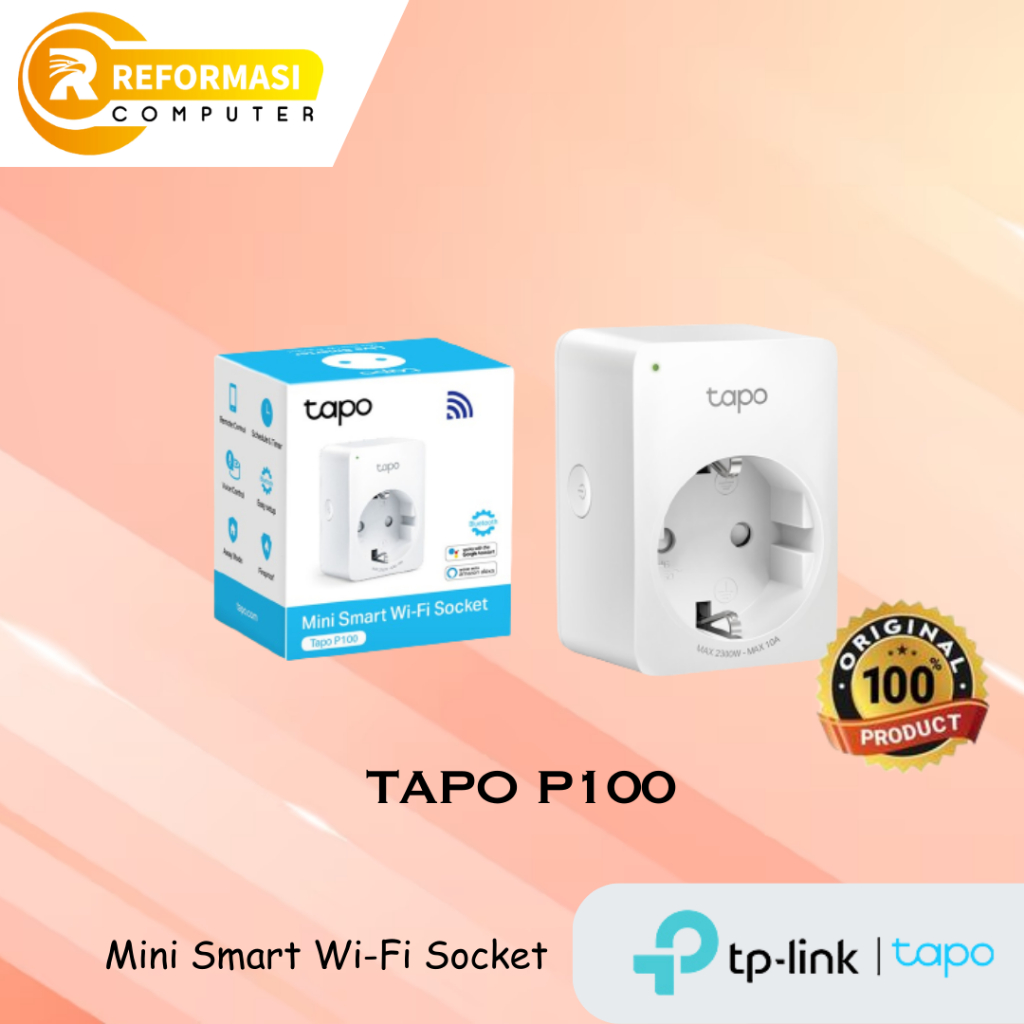 Jual TP LINK Tapo P100 Mini Smart Wi-Fi Socket | Shopee Indonesia
