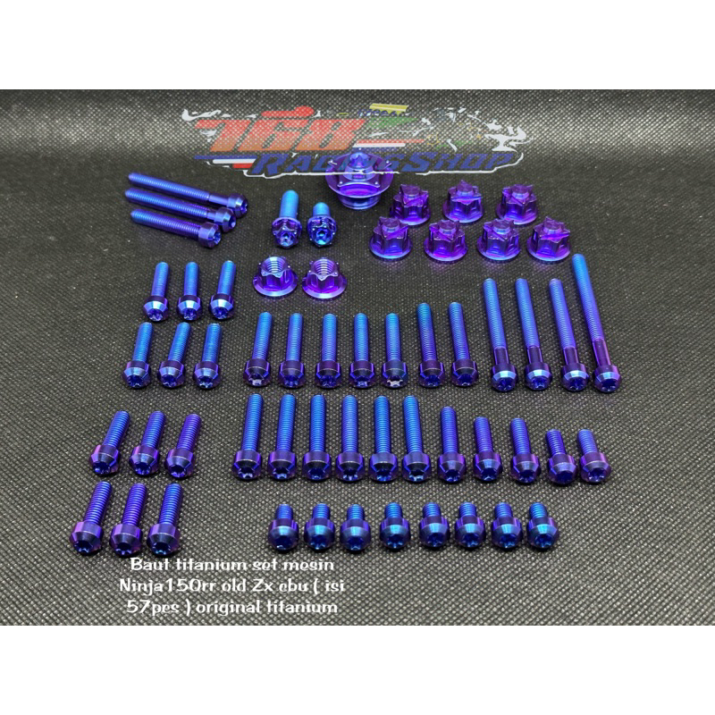 Jual Baut titanium set mesin ninja rr old zx cbu original titanium ...