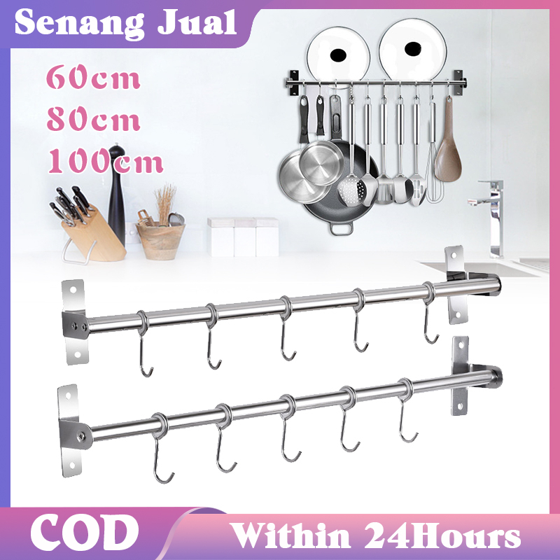 Jual 60/80/100cm Rak Dapur Gantung Kitchen Set Non Punch Gantungan ...