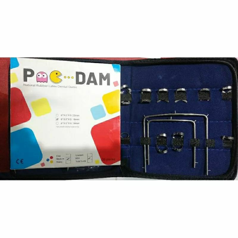 Jual RUBBER DAM SET GRATIS PAC DAM RUBBERDAM ISOLATION PUNCHER SET PACK ...