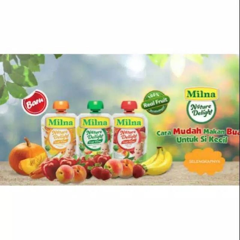 Jual Milna Nature Delight 80gr /JUS BUAH BAYI/MPASI BAYI | Shopee Indonesia