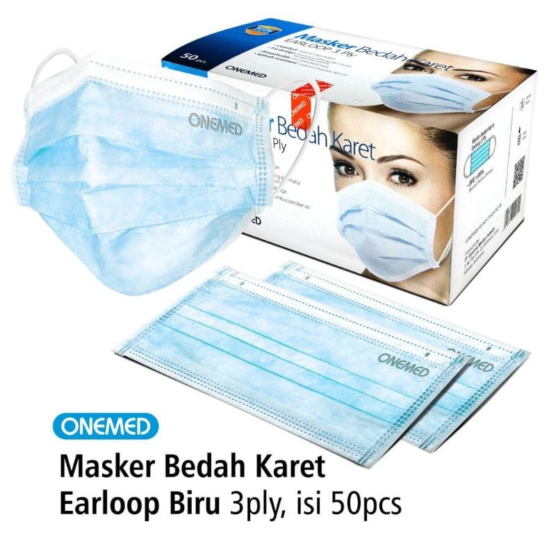 Jual Masker ORLEE Populer 3 ply 3Ply Earloop/Kuping/Tali Model Medis ...