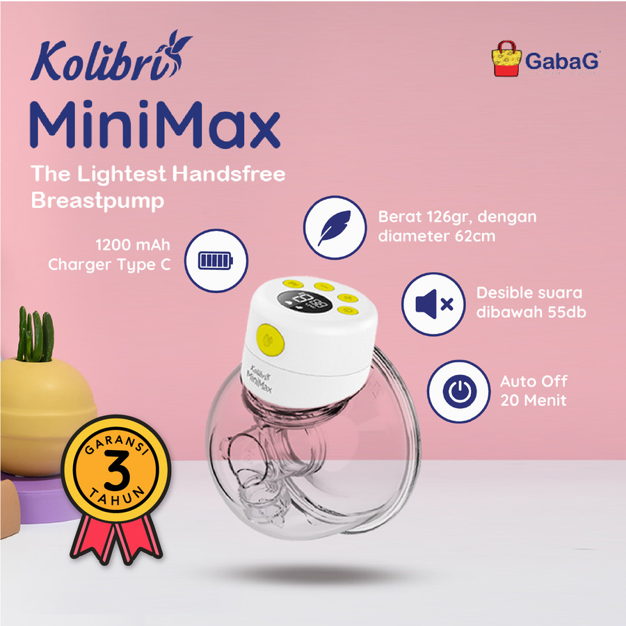 Jual Gabag Kolibri Minimax Breastpump Handsfree - Aksesoris Pelengkap Pompa Asi / Pompa Asi ...