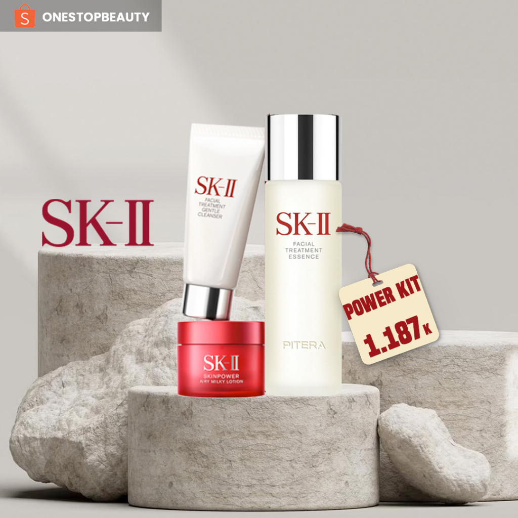 Jual SK-II Power Kit (FTE 75ML, Skin Power Airy Milky Lotion 15GR, GC ...