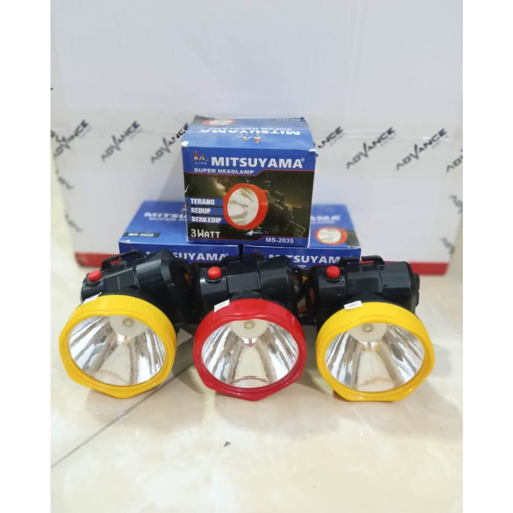 Jual SENTER KEPALA BATERAI HEADLAMP MITSUYUMA MS2035 MS 2035 | Shopee ...