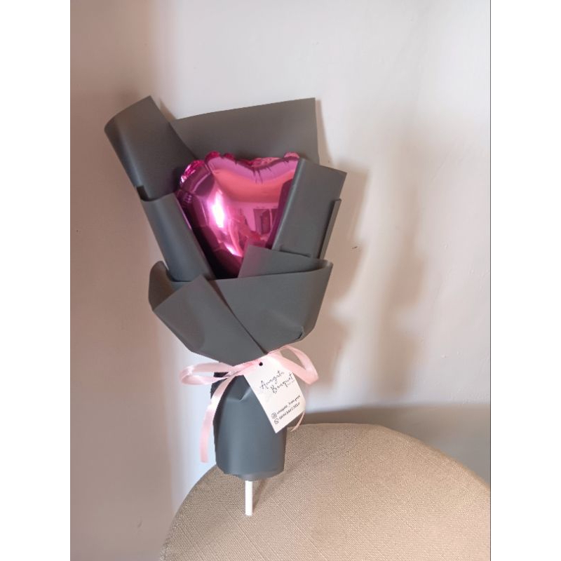 Jual BUKET BALON HATI - Single Bouquet / hadiah Ulang Tahun, Hari Guru ...