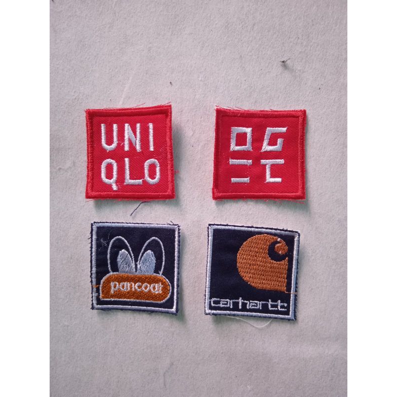 Jual Patch bordir Pancoat UNIQLO. Carhartt. emblem UNIQLO.bordir UNIQLO ...