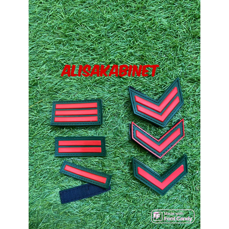Jual Pangkat Perekat Patch Rubber Prada Sampai Koptu TNI AD | Shopee ...