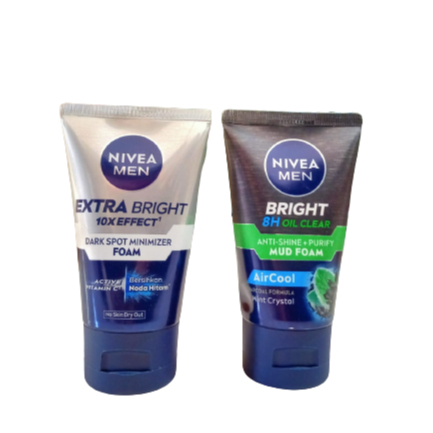 Jual Nivea Men Extra Bright / Bright Oil Clear 8H 100ML | Shopee Indonesia