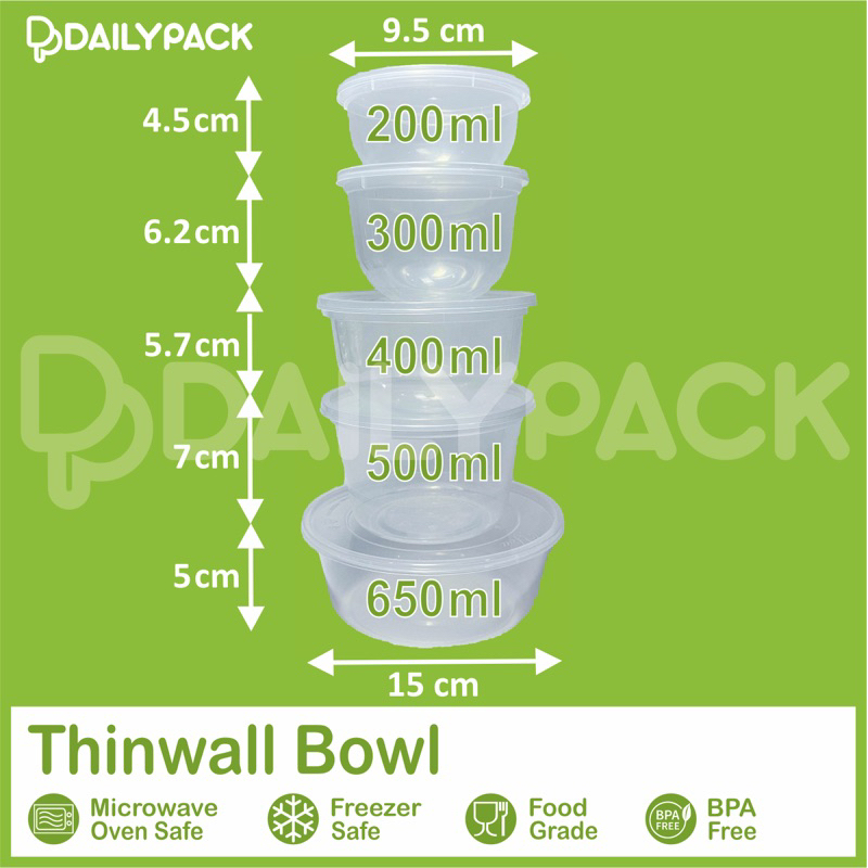 Jual Thinwall BOWL / BULAT / Food Container / Thinwall Cup Puding ... Jual Thinwall BOWL / BULAT / Food Container / Thinwall Cup Puding ...