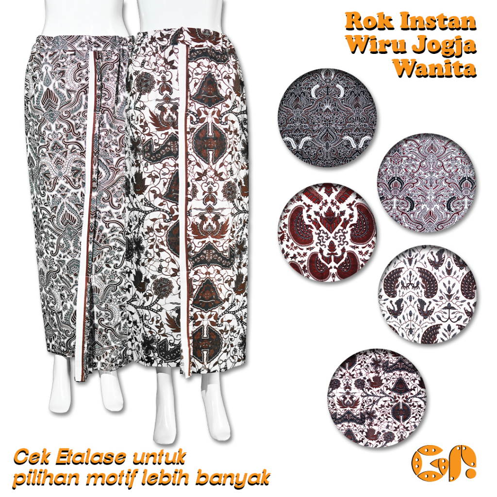 Jual Rok Jarik Wiru Jogja Wanita Dewasa Rok Instan Pakaian Adat Jawa Batik Motif Kembang ...