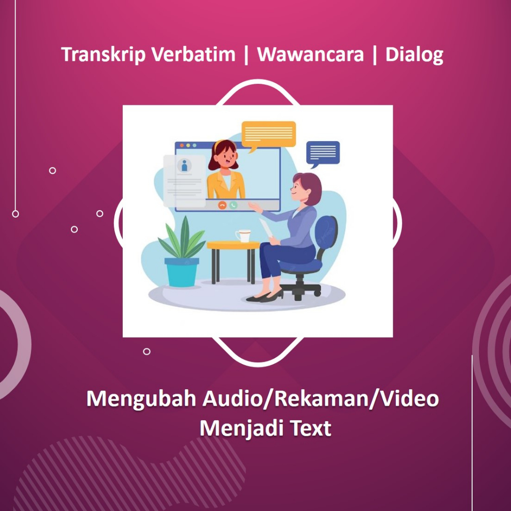 Jual Transkrip Audio Wawancara Dialog Verbatim Kilat Sehari Jadi ...