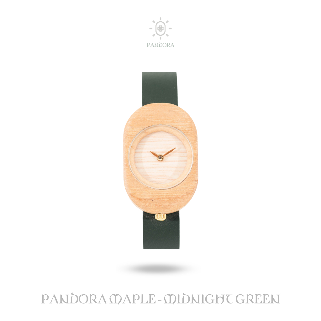 Jual Eboni Jam Tangan Kayu Pandora Maple - Midnight Green | Shopee ...
