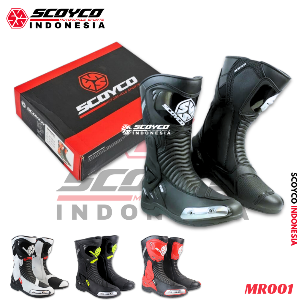 Jual Sepatu Touring Kulit | Safety Shoes | Racing Motorcycle Boots Long ...