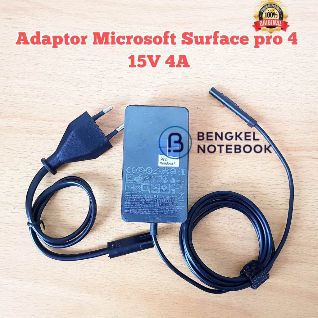 Jual Adaptor Charger Microsoft Surface Pro 3 1706 1724 1705 Pro 4 Pro 5 ...