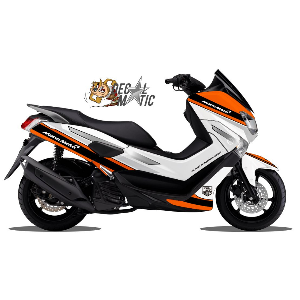 Jual Decal Nmax Old / 2015 2016 2017 2018 2019 Putih Orange Monomoto ...