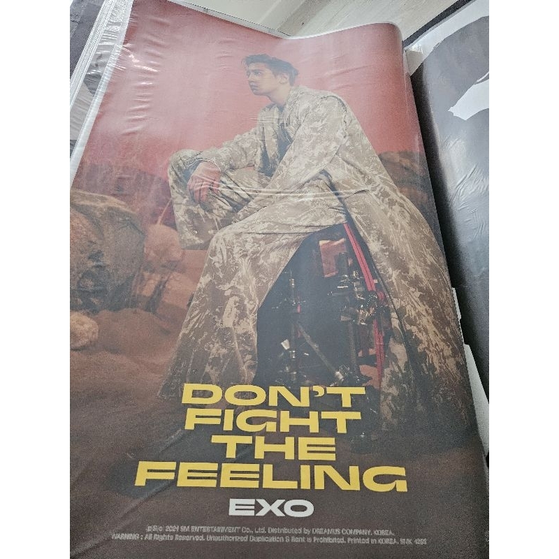 Jual EXO Chanyeol PCY poster DFTF dont fight the feeling pb 1 official | Shopee Indonesia