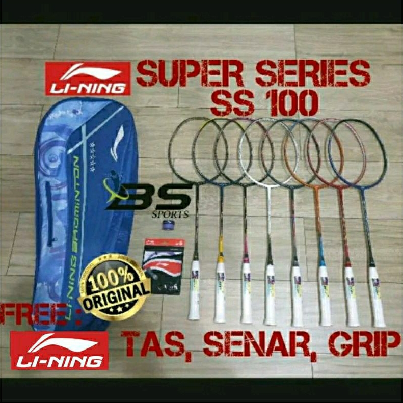 Jual RAKET BADMINTON LINING SUPER SERIES 100 SS100 SS 100 SUPER LIGHT ...