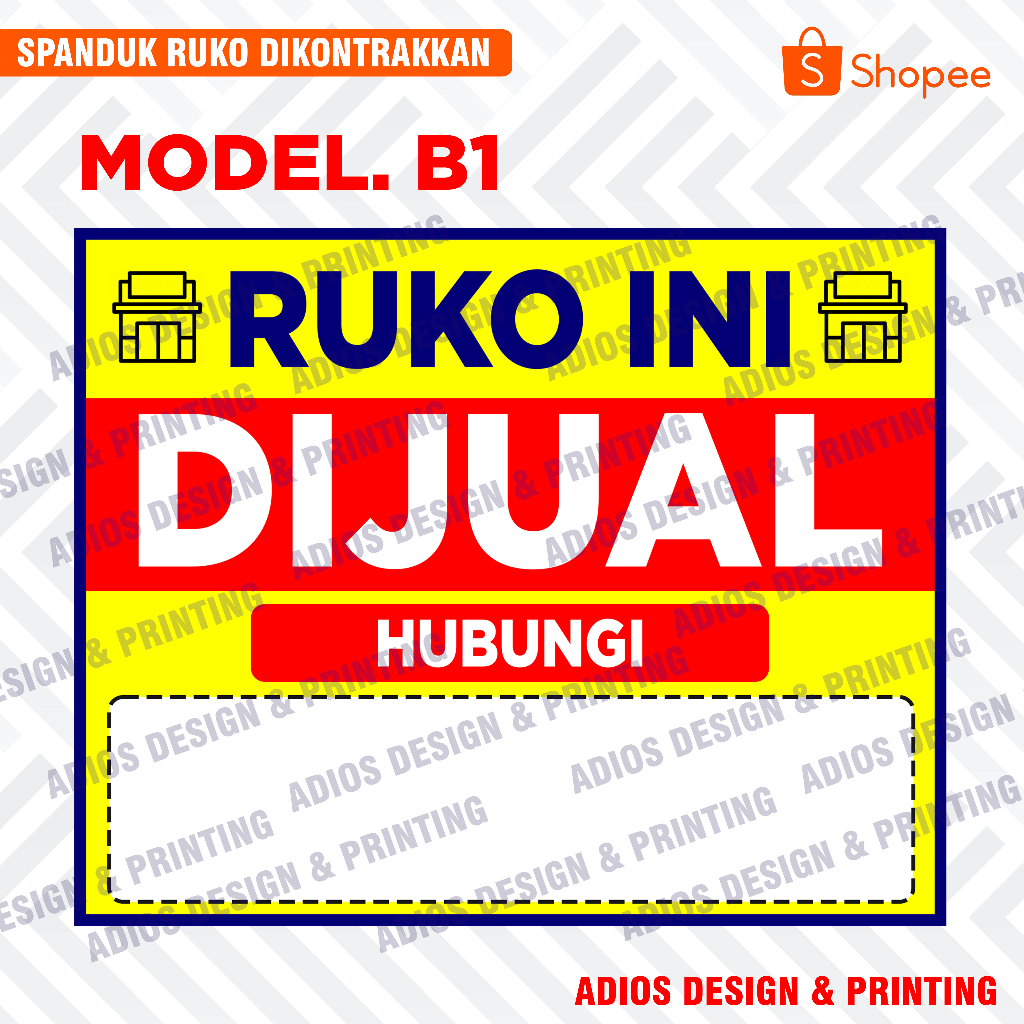 Jual SPANDUK BANNER, RUKO DIJUAL / DISEWAKAN / DIKONTRAKAN | Shopee ...