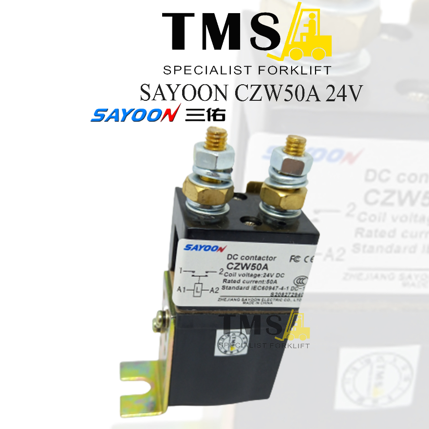 Jual Sayoon Contactor SW60 CZW50A 24V 50A 24V ZJW Forklift | Shopee ...