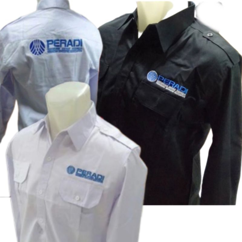 Jual KEMEJA ADVOKAT PERADI BORDIR || KEMEJA PERADI || SERAGAM PERADI ...