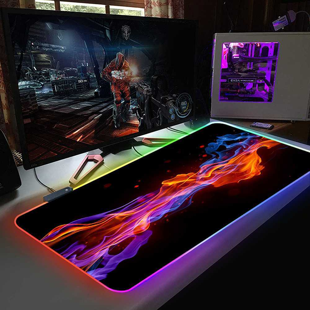 Jual Mouse Pad MousePad Gaming Illuminated LED RGB Lighting | Shopee ...