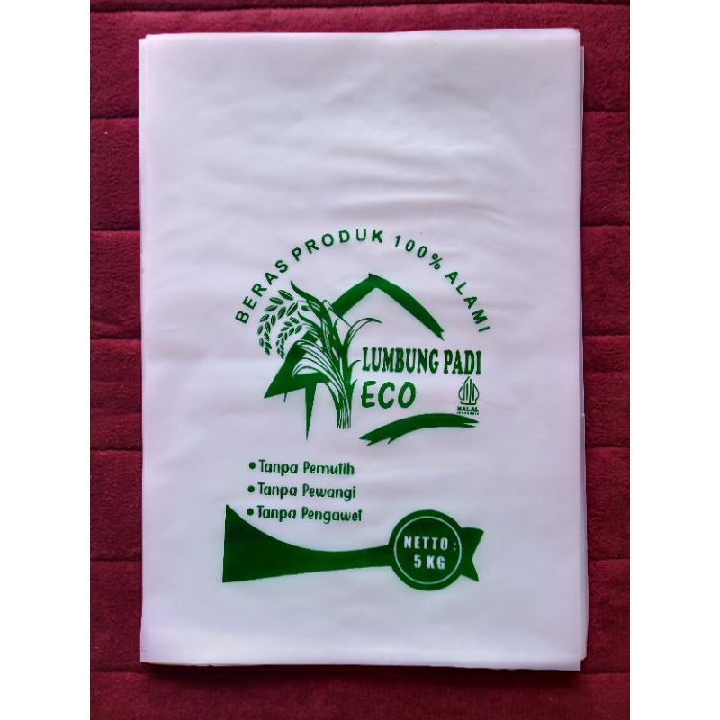 Jual Plastik Beras Sablon Kemasan 5kg Isi 50 Lembar | Shopee Indonesia