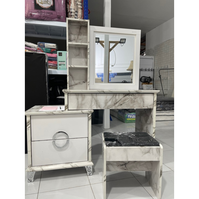 Jual meja rias astrobox marble//mebel_martapura | Shopee Indonesia