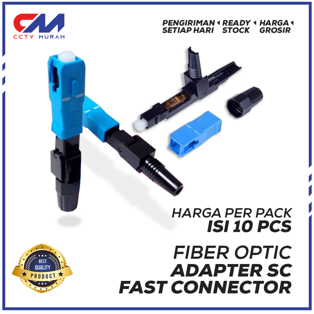 Jual Fast Konektor SC UPC Fiber Optik Isi 10 PCS/Fast Connector SC/UPC | Shopee Indonesia