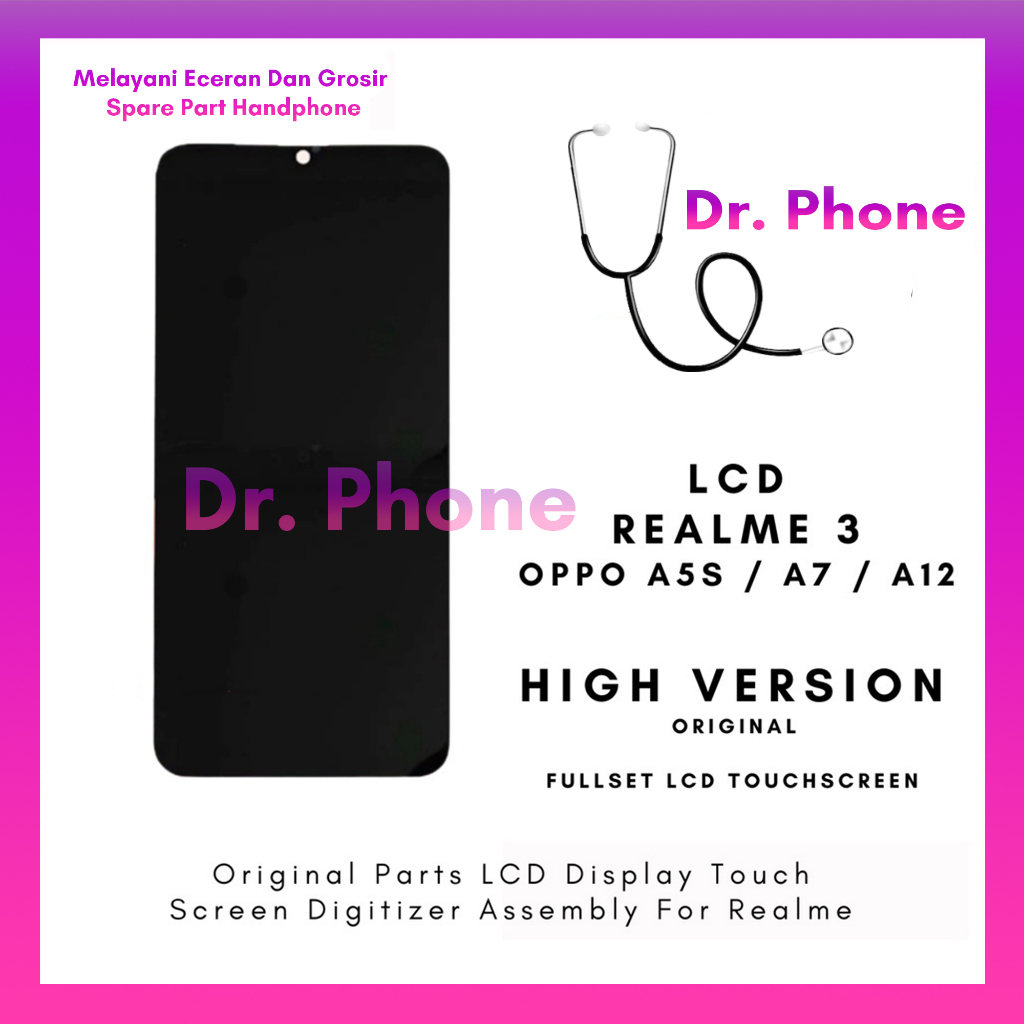 Jual Best Seller !!! LCD Oppo A5S / Oppo A7 / Oppo A12 / Realme 3 Fullset Touchscreen Premium ...