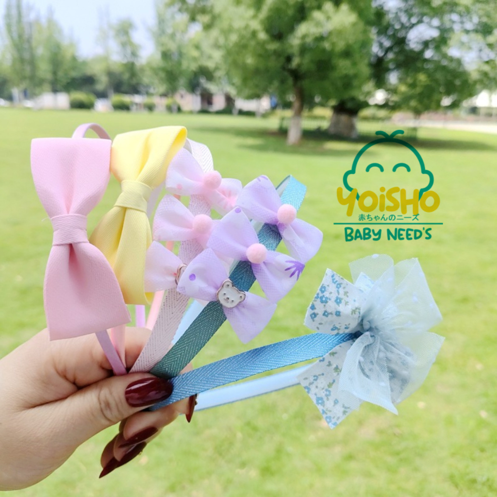 Jual Bando Anak Pita Glitter Perempuan Korea Fashion Karakter Bear ...