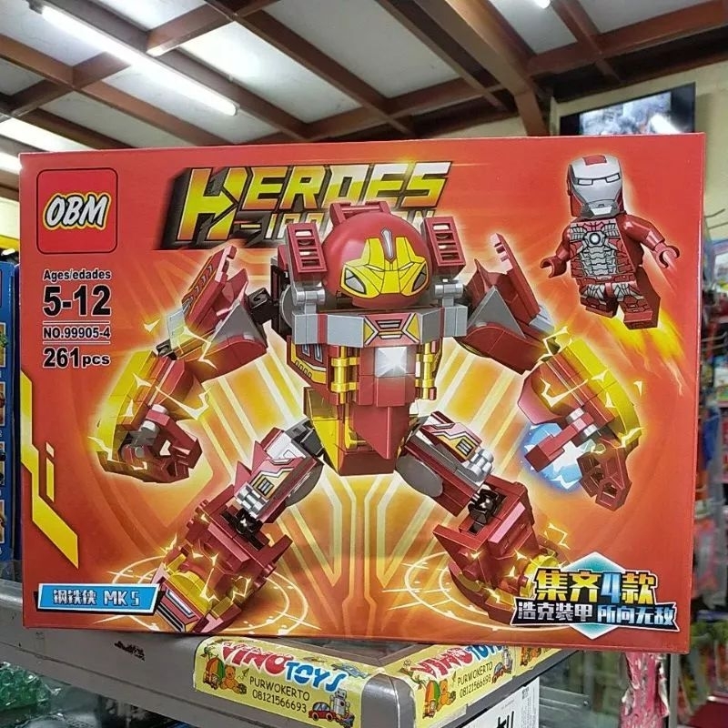 Jual brick lw2078 mk66 marvel robot thor mech armor avengers hulkbuster ...