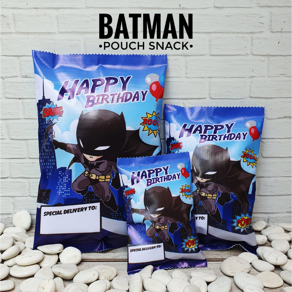 Jual Batman Pouch Snack Vinyl Kemasan Snack Hampers Birthday Jumbo ...